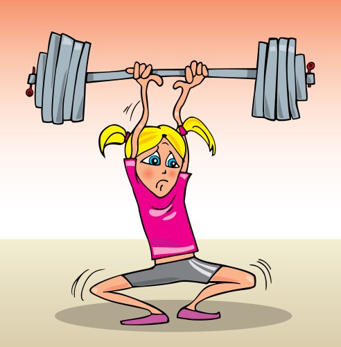 Weights Lifting Cartoon Vector Images (over 5,400)