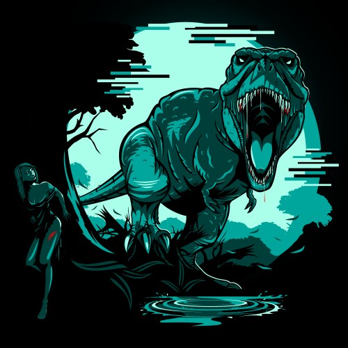 T rex mandala Royalty Free Vector Image - VectorStock