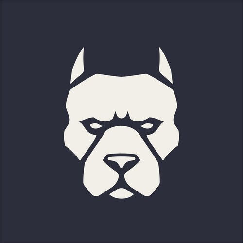 Pitbull mascot icon Royalty Free Vector Image - VectorStock