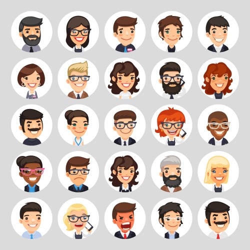 Round Avatar Vector Images (over 19,000)