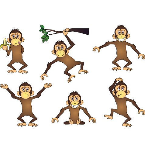 Animal cartoon frame Royalty Free Vector Image