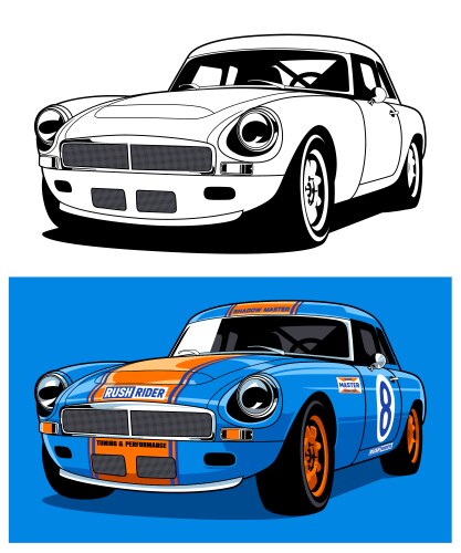 Vintage Speedway Vector Images (over 420)