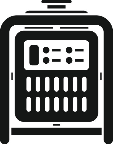 Portable power station providing emergency Vector Image