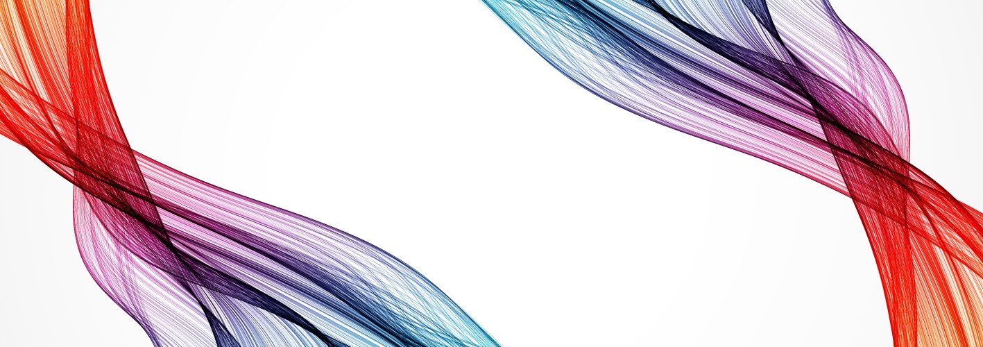 Abstract colorful wave posters for wallpaper Vector Image
