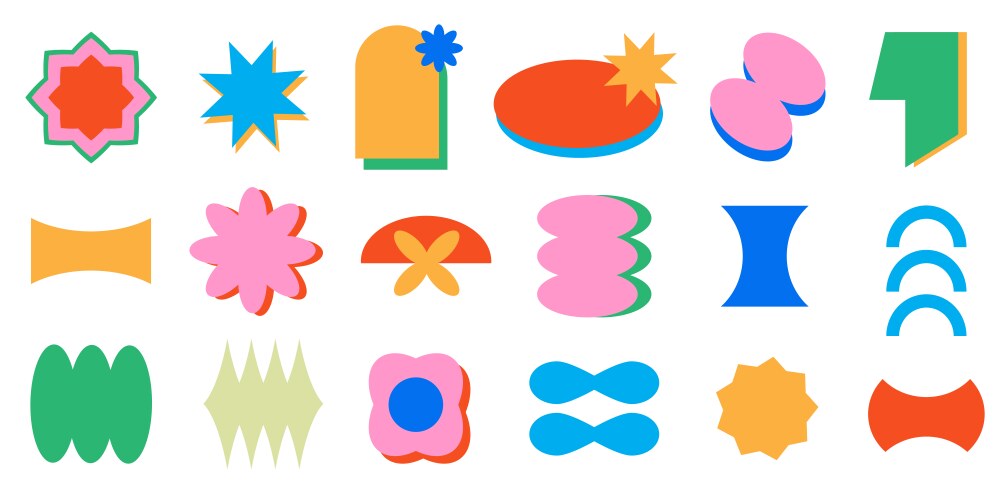 Geometric shapes Royalty Free Vector Image - VectorStock