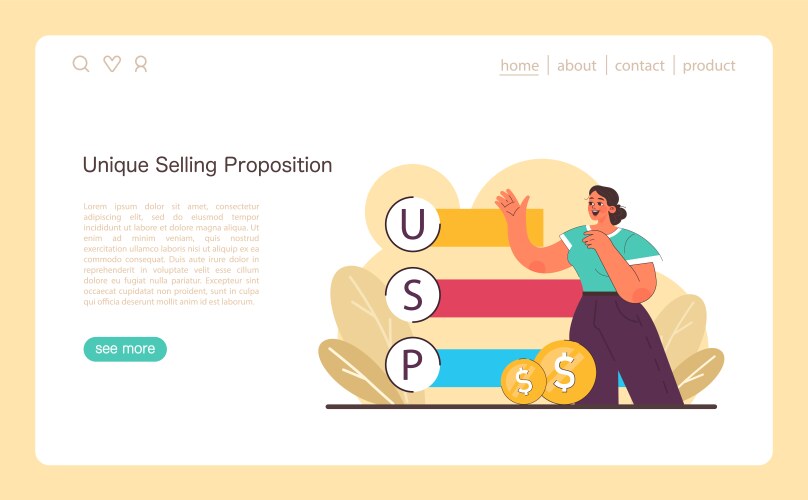 Usp Formation Concept Flat Royalty Free Vector Image