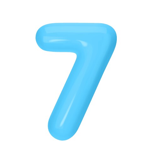 Number 7 Vector Images (over 19,000)