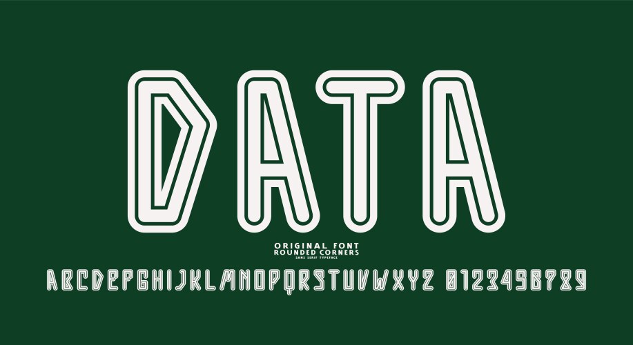 Rounded Font Vector Images (over 110,000)