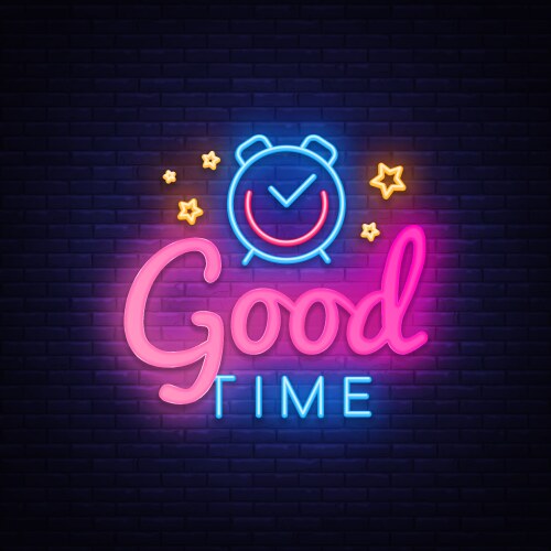 Good times lettering Royalty Free Vector Image