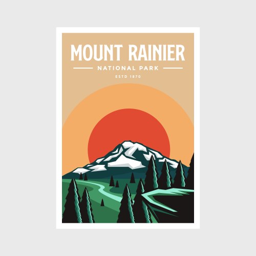 Mount Rainier Vector Images (78)