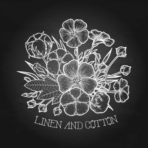 Watercolor linen set Royalty Free Vector Image