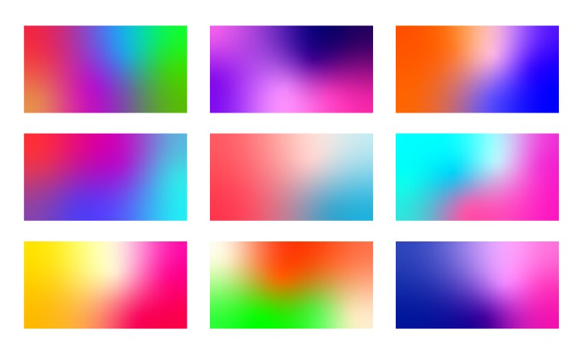 Colorful gradients screen gradient covers Vector Image