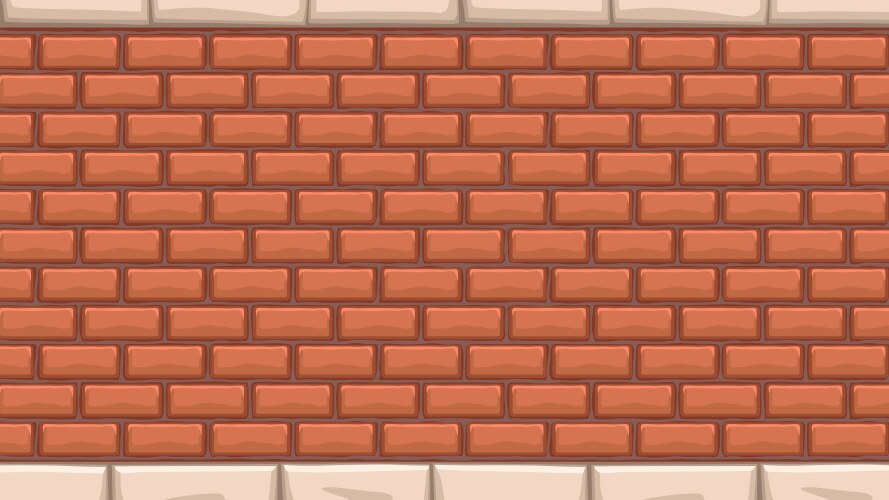 Pixel brick wall Royalty Free Vector Image - VectorStock
