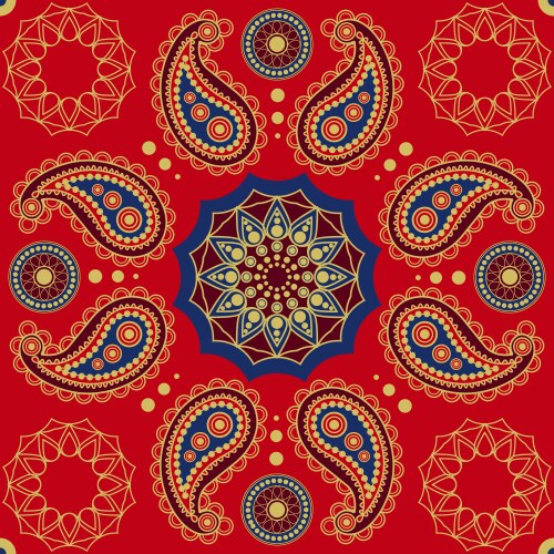 Indian traditional pattern Royalty Free Vector Image