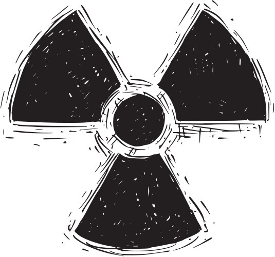 Nuclear symbol Royalty Free Vector Image - VectorStock