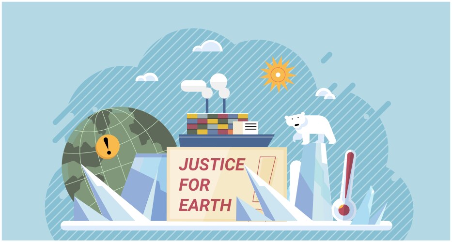 Climate change save the planet earth pollution Vector Image