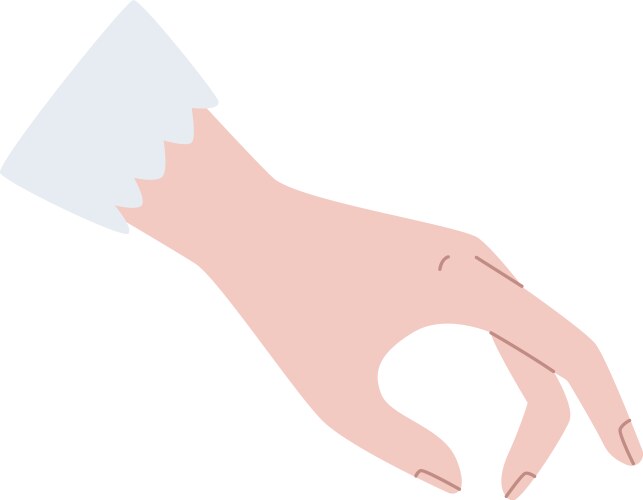 Hand taking something Royalty Free Vector Image