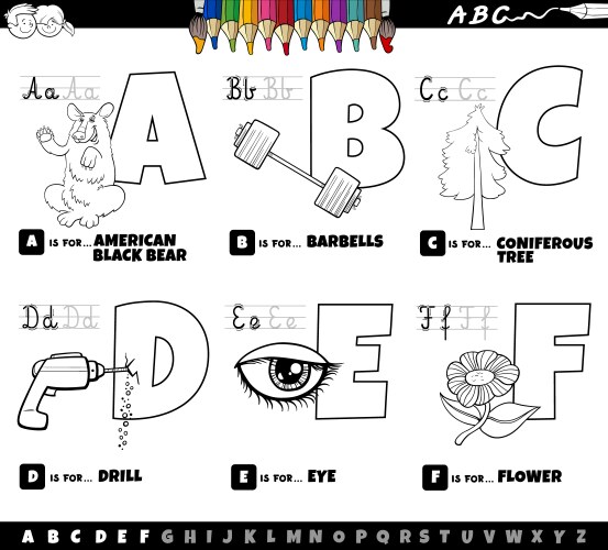 Alphabet Letters with Eye Vector Images (over 12,000)
