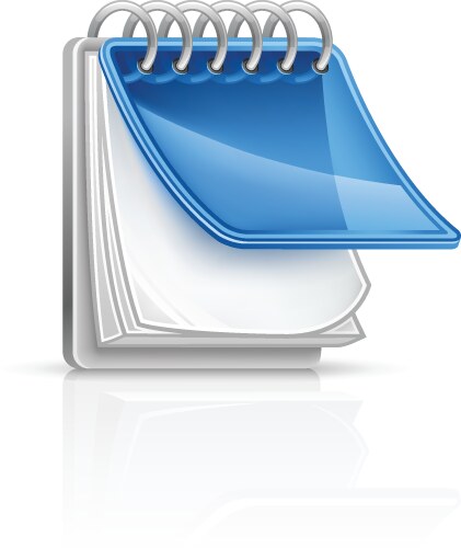 Notepad template Royalty Free Vector Image - VectorStock