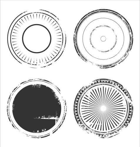 Oval stamp set Royalty Free Vector Image - VectorStock