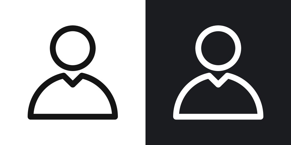 Admin icon set in black and white filld Royalty Free Vector