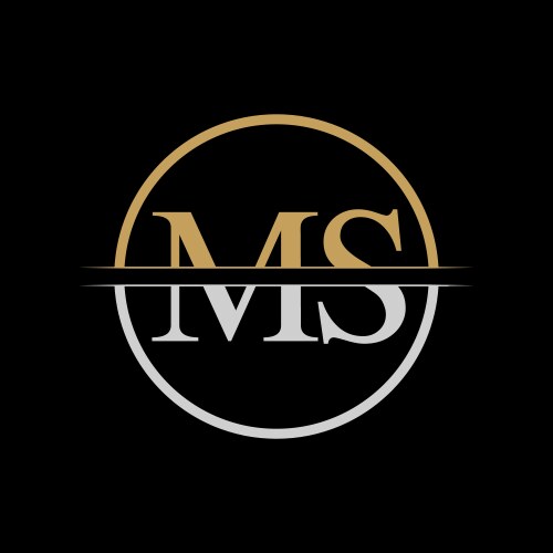 Initial letter sd logo design template Royalty Free Vector