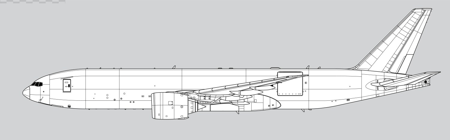 McDonnell Douglas MD-11 Freighter Royalty Free Vector Image