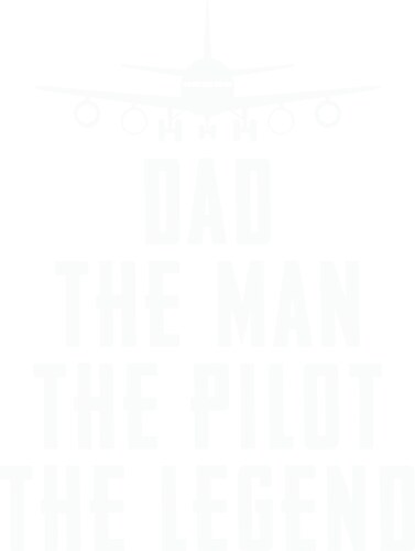 Dad the man pilot legend father aviation Vector Image