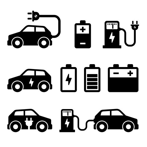 Hands house car icons Royalty Free Vector Image
