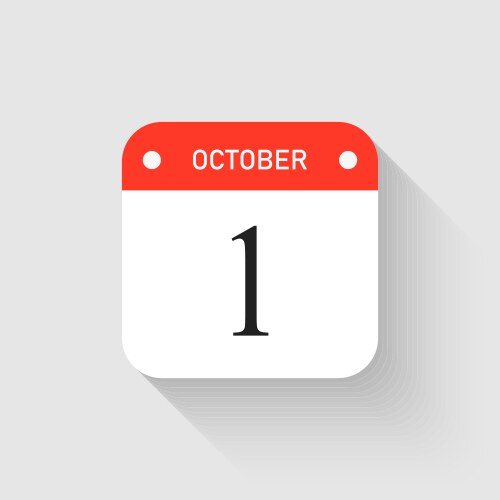 October 1 Calendar Vector Images (over 260)