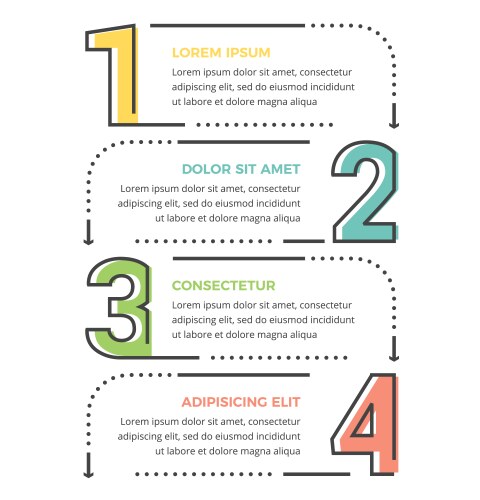 Business infographics - 4 elements Royalty Free Vector Image