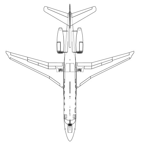 Airplane Blueprint Vector Images (over 710)