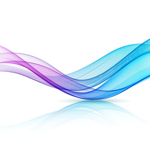 Abstract shiny color spectrum wave design element Vector Image