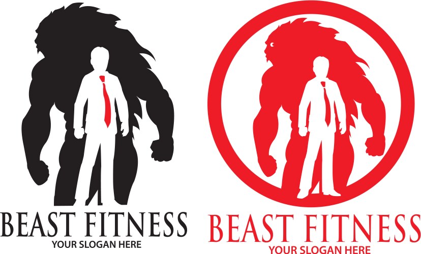 Gym logo fitness design templatedesign Royalty Free Vector