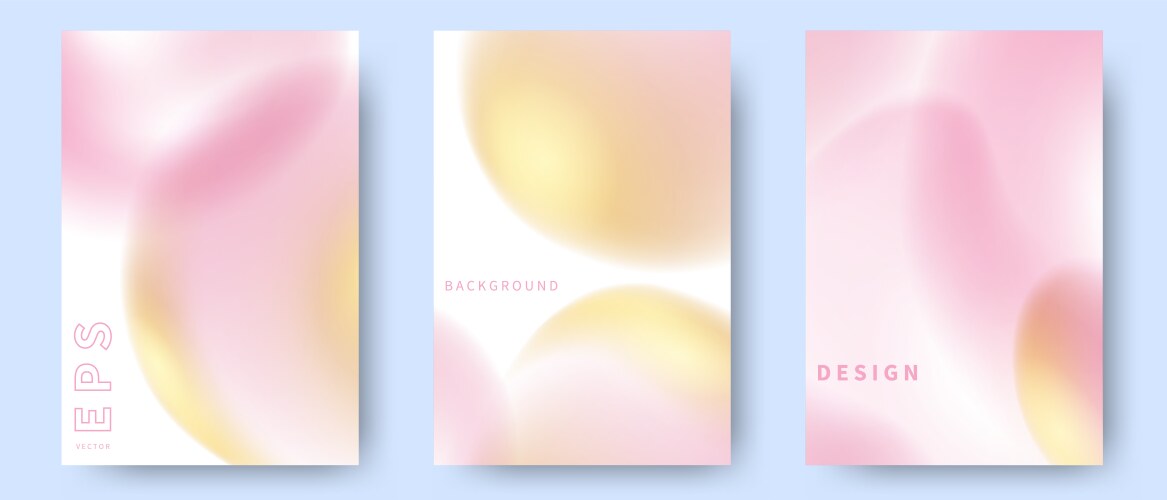 Beautiful template set design background Vector Image