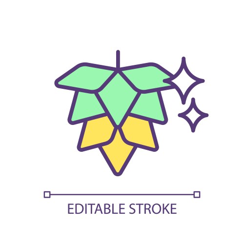Linear customizable crop selection icon concept Vector Image
