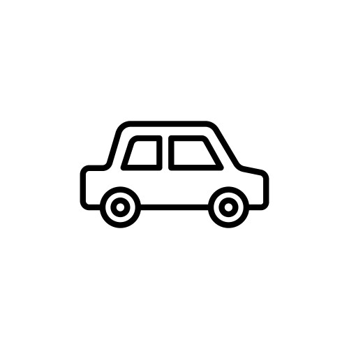 Compact car icon set on white background – Royalty-Free Vector ...
