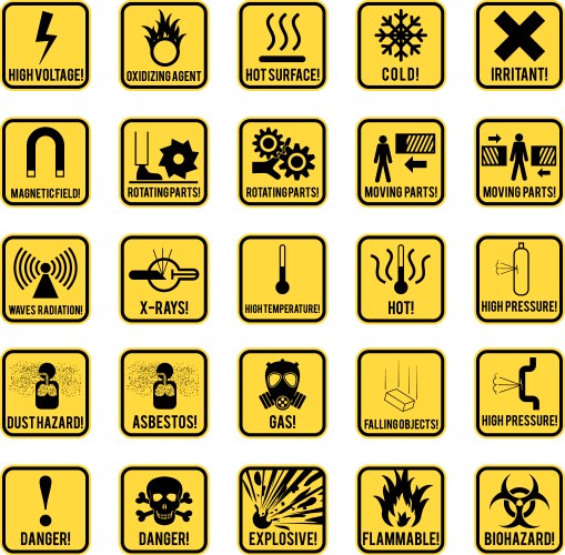 Danger sign Royalty Free Vector Image - VectorStock