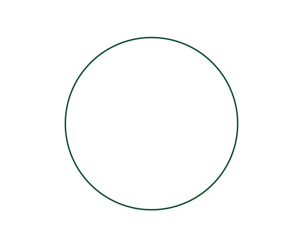 Circle shape and outline stroke collection yellow Vector Image