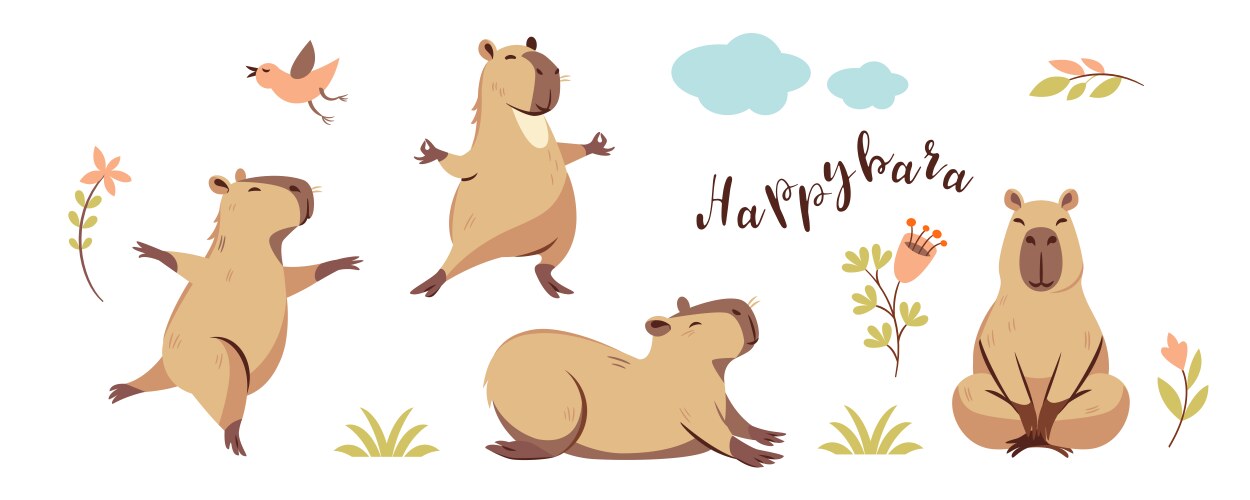 Capybara Vector Images (over 2,200)