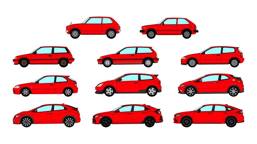 Honda Civic Vector Images (over 120)