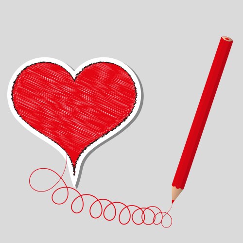 Heart Pencil Vector Images (over 15,000)