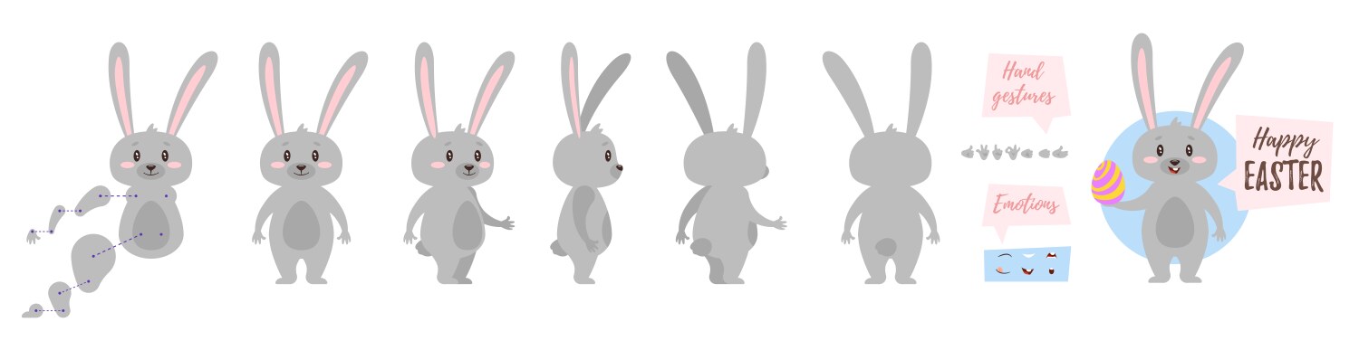 Easter bunny Royalty Free Vector Image - VectorStock