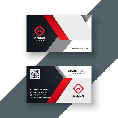 Abstract name card business design Royalty Free Vector Image