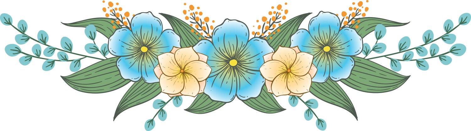 Floral Page Break Vector Images (over 210)