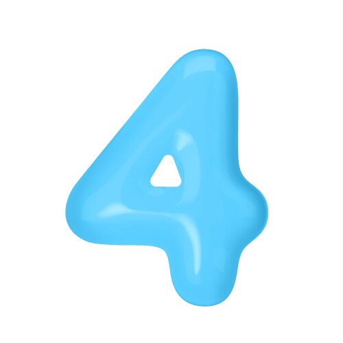 Number 4 cartoon Vector Images & Graphics for Commercial Use | VectorStock