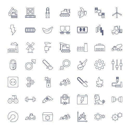 100 power icons Royalty Free Vector Image - VectorStock