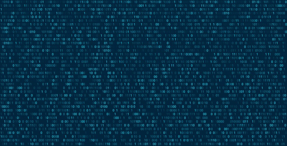 Hacker on binary code background Royalty Free Vector Image