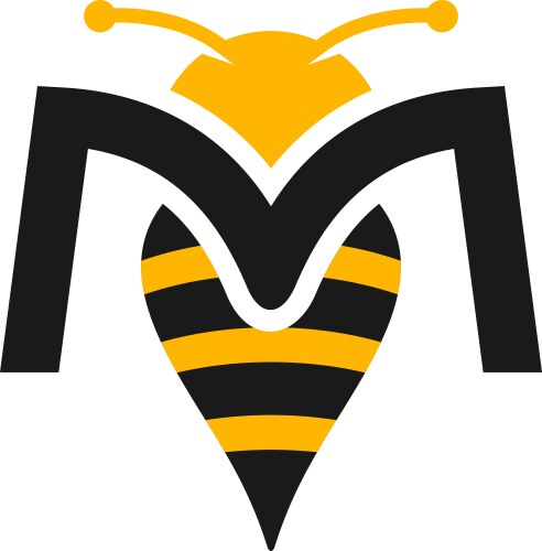 Queen bee logo Royalty Free Vector Image - VectorStock