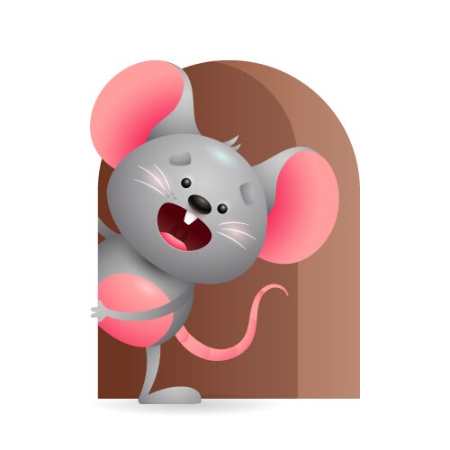 Cartoon mouse Royalty Free Vector Image - VectorStock